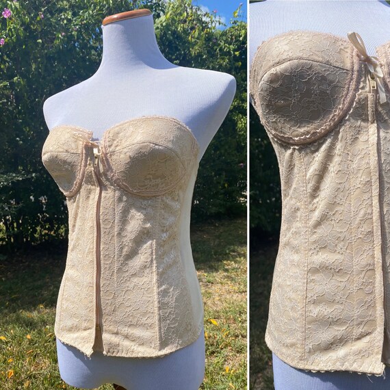 Vintage Longline Corset Bustier Gem