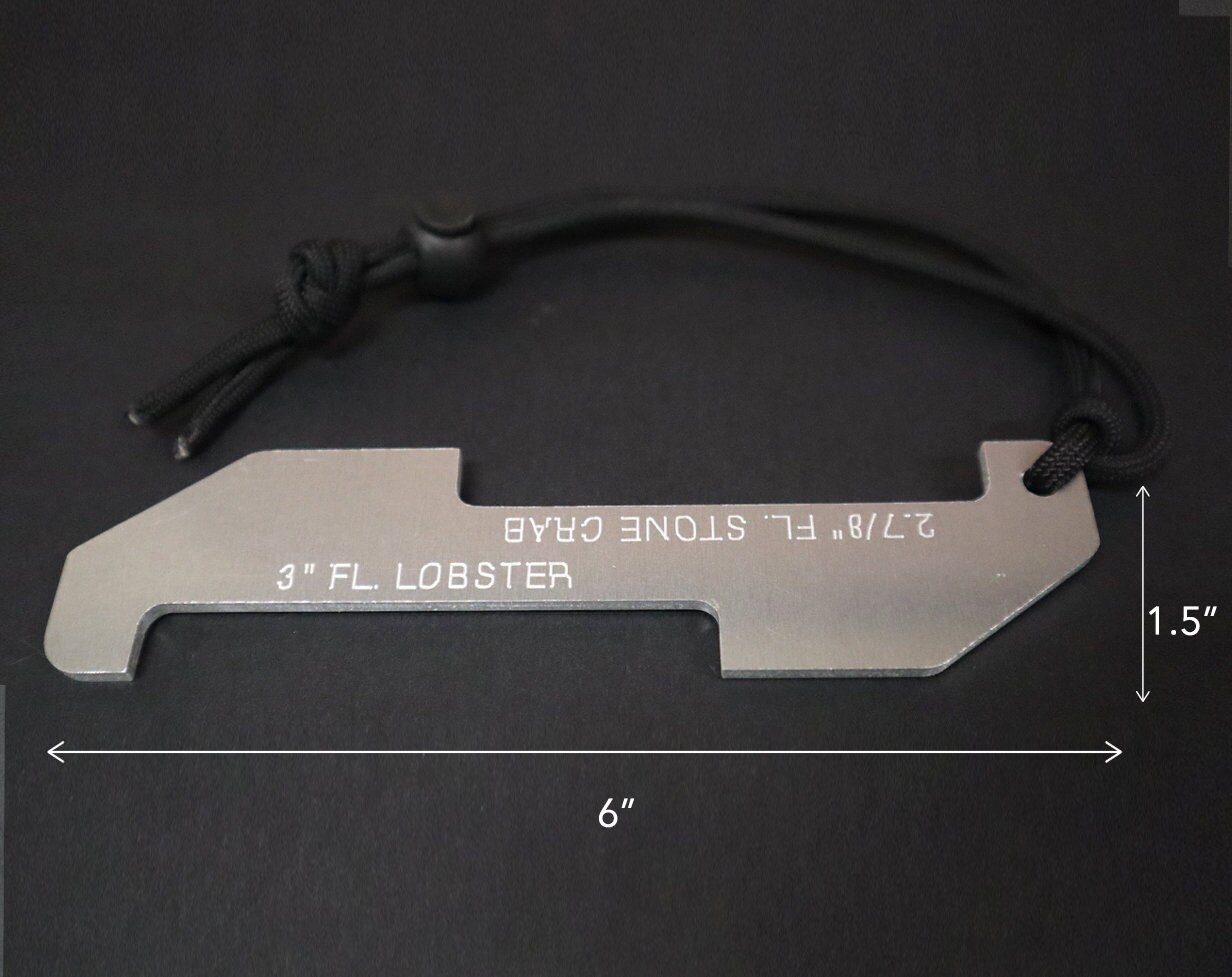 Florida Spiny Lobster and Stone Crab Fishing Gauge in Aluminum - Etsy