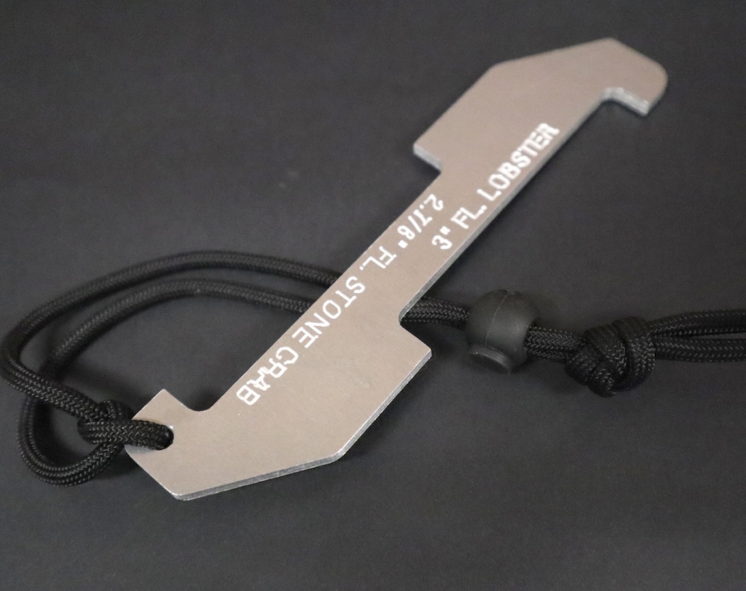 Florida Spiny Lobster and Stone Crab Fishing Gauge in Aluminum - Etsy