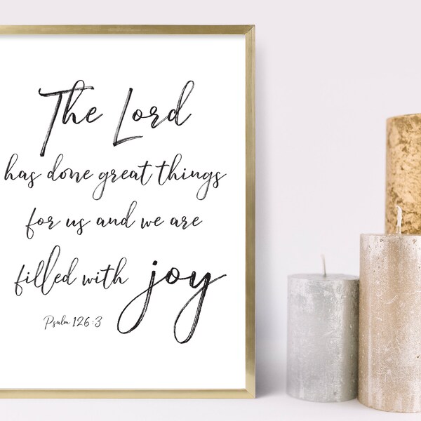 Psalm 126 3 - Etsy