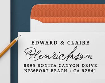 Custom Address Stamps, Family Address Stamp, Wedding Invitation Stamps ...