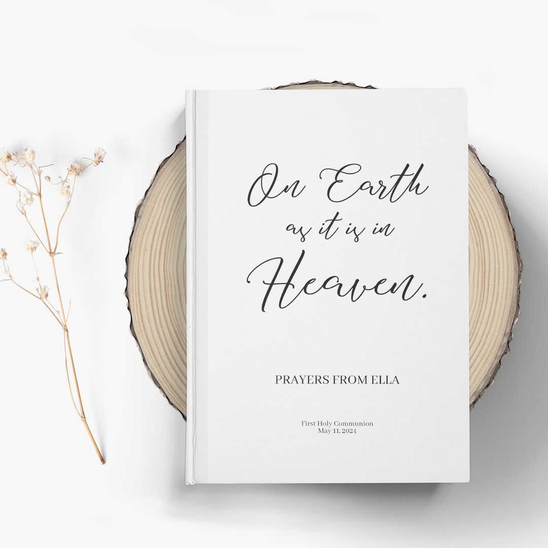 Prayer Journal for Women / on Earth as It is in Heaven / Christian Gift ...