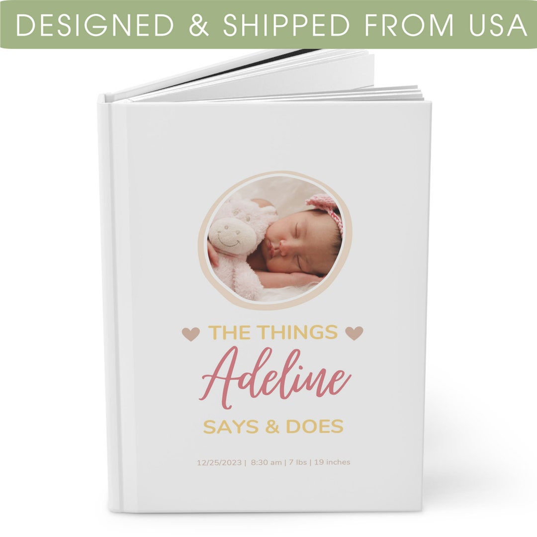 Custom Mother's Day Journal With Photo and Name - the Things My Kid ...