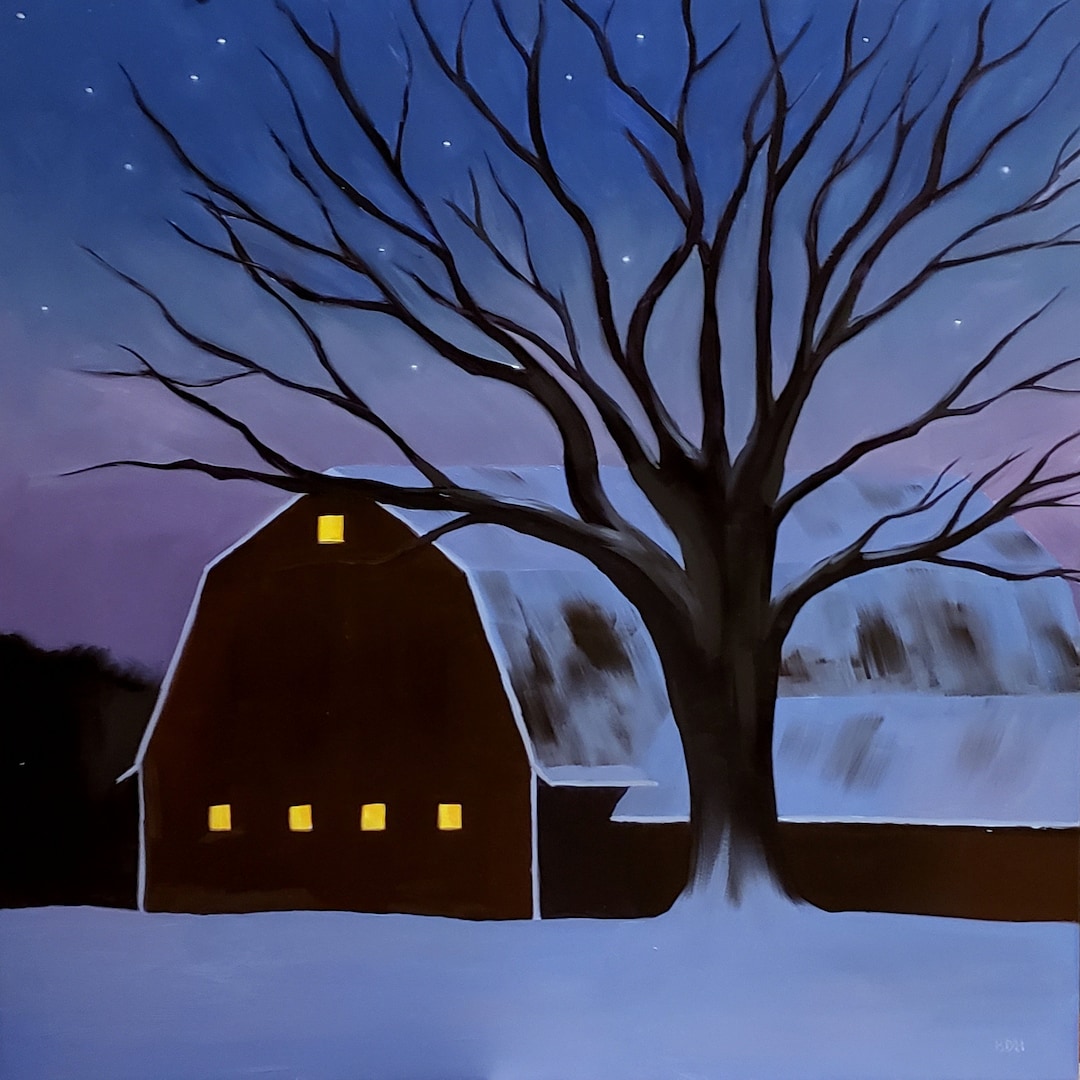 Landscape Painting, Barn Painting, Country Art, Country Style, Barn Art ...