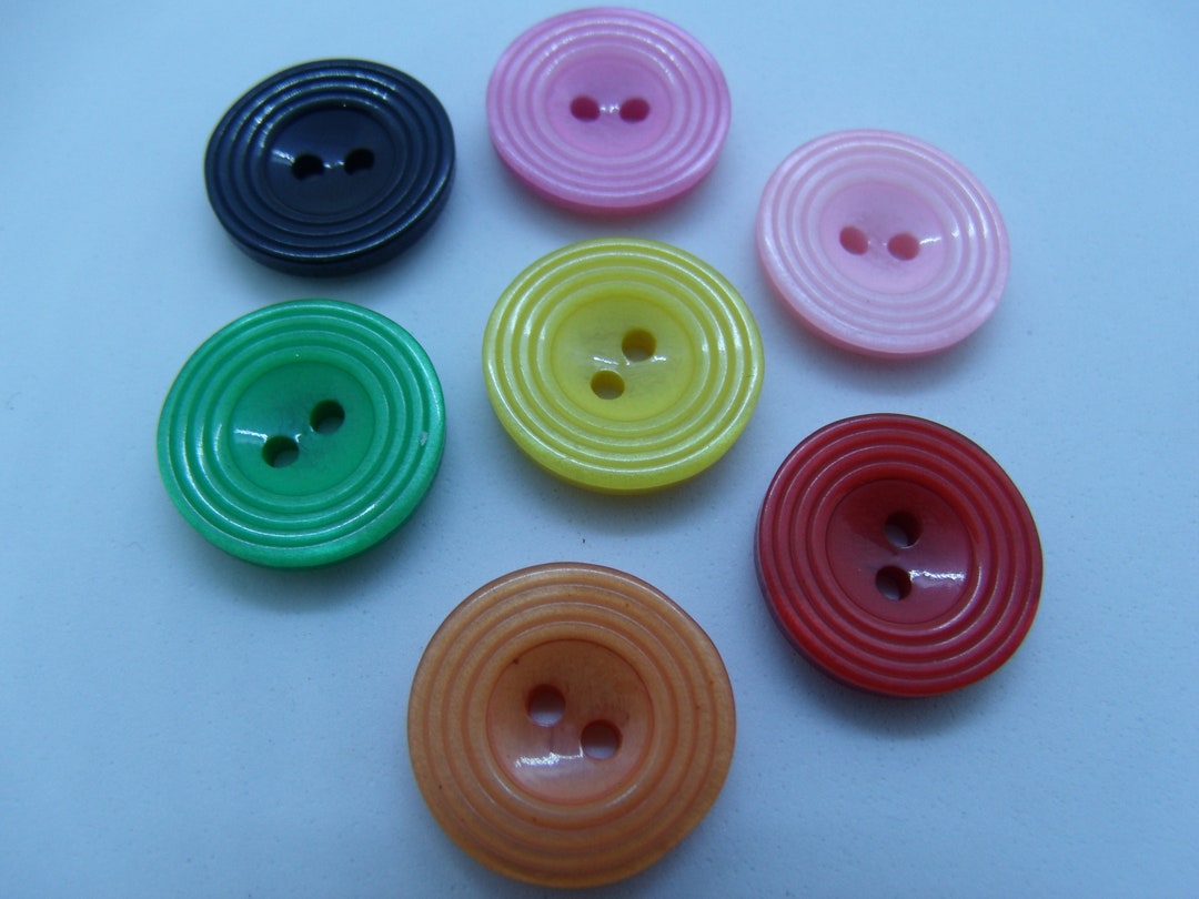 Pack of 6 Acrylic Buttons With 2 Holes 18 Mm - Etsy