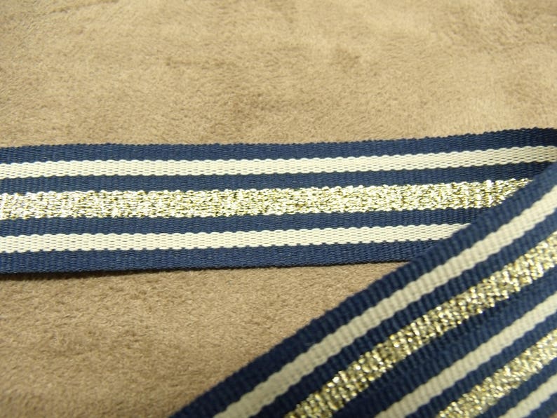 Blue and Gold Military Ribbon 2 Cm Very Trendy This Autumn - Etsy