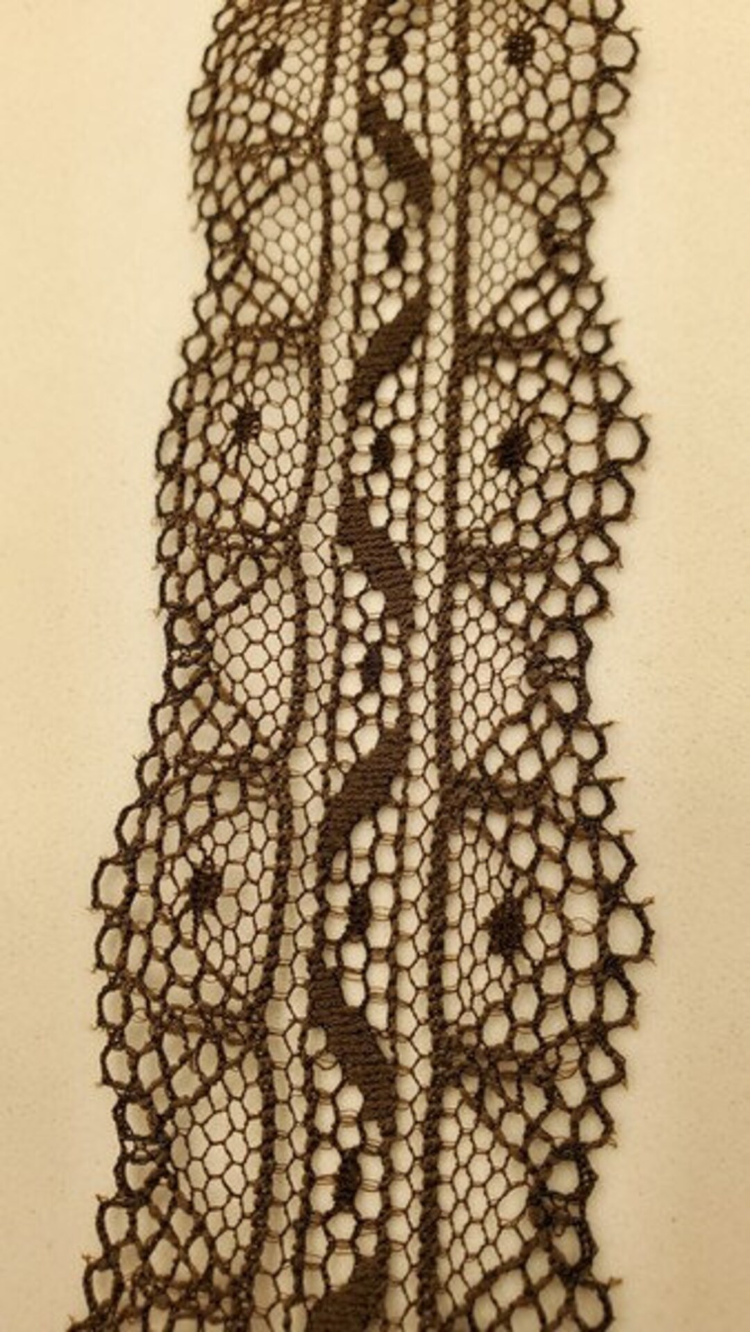New Calais Lace Leavers Dark Brown,4 Cm,made in France - Etsy