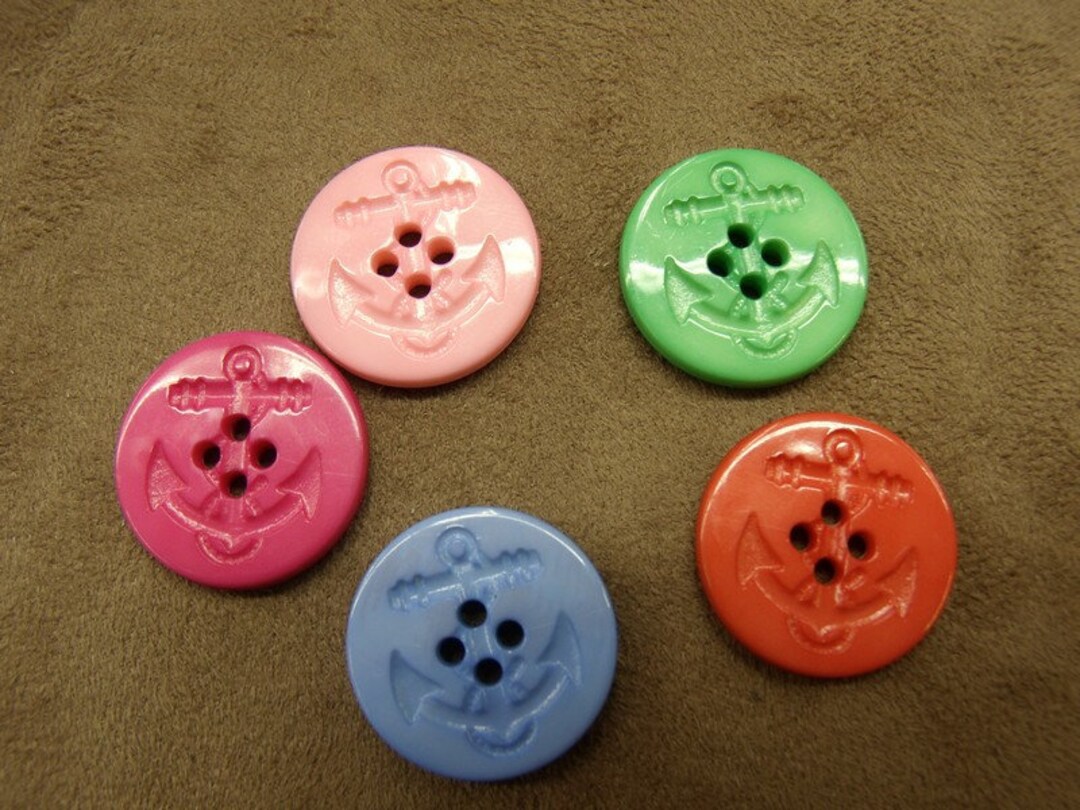 LOT OF 6 Marine Anchor Buttons 23 Mm - Etsy