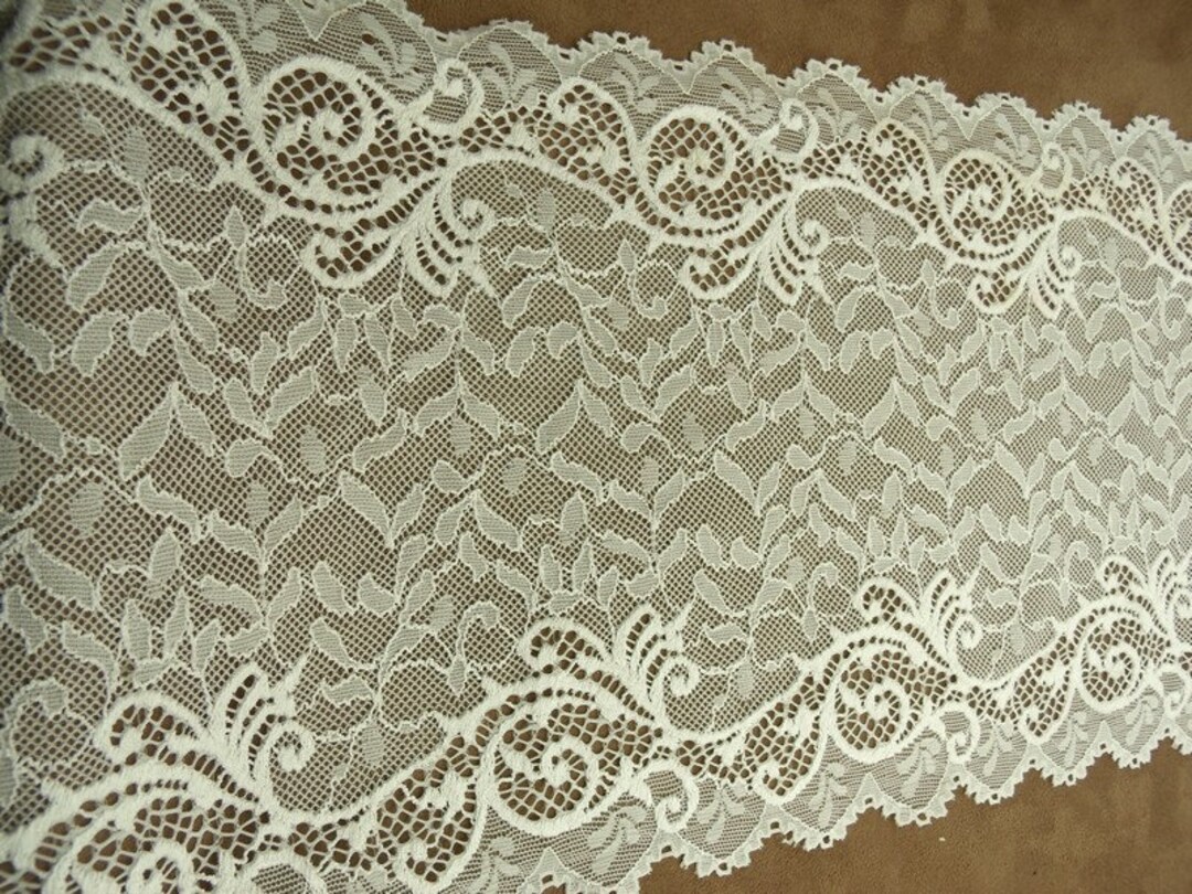 New Natural Calais Lace Ivory Textronic,21 Cm, Made in France - Etsy