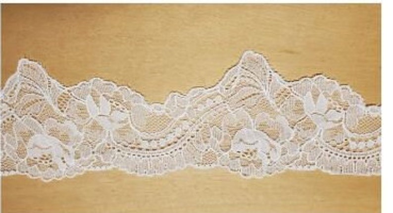 New Natural Two-tone Calais Lace Pearl Gray, 5 Cm, Made in France - Etsy