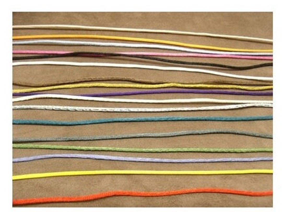 Rat Tail RIBBON, 2.5 Mm, Slightly Satiny, Ideal for Decorating Bags, or ...