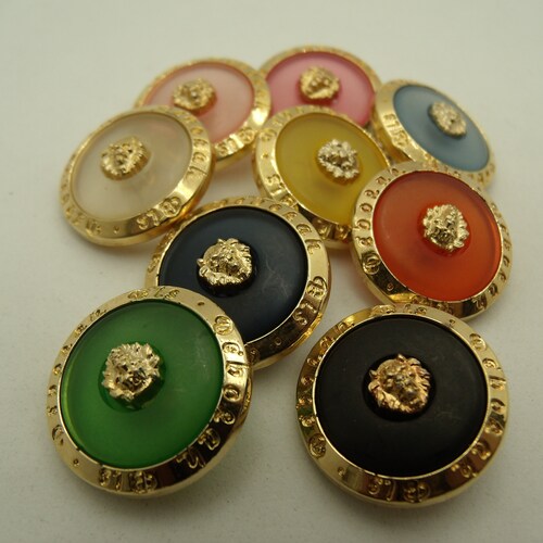 6 Vintage Flowers Buttons Bronze Color Large Buttons 36mm | Etsy