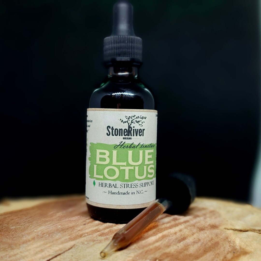 BLUE LOTUS Herbal Tincture Premium Extract Sleep Nervous Support Lucid ...