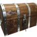 Lockable Wooden Treasure Chest: Large Rustic Wedding Memory Box - Etsy
