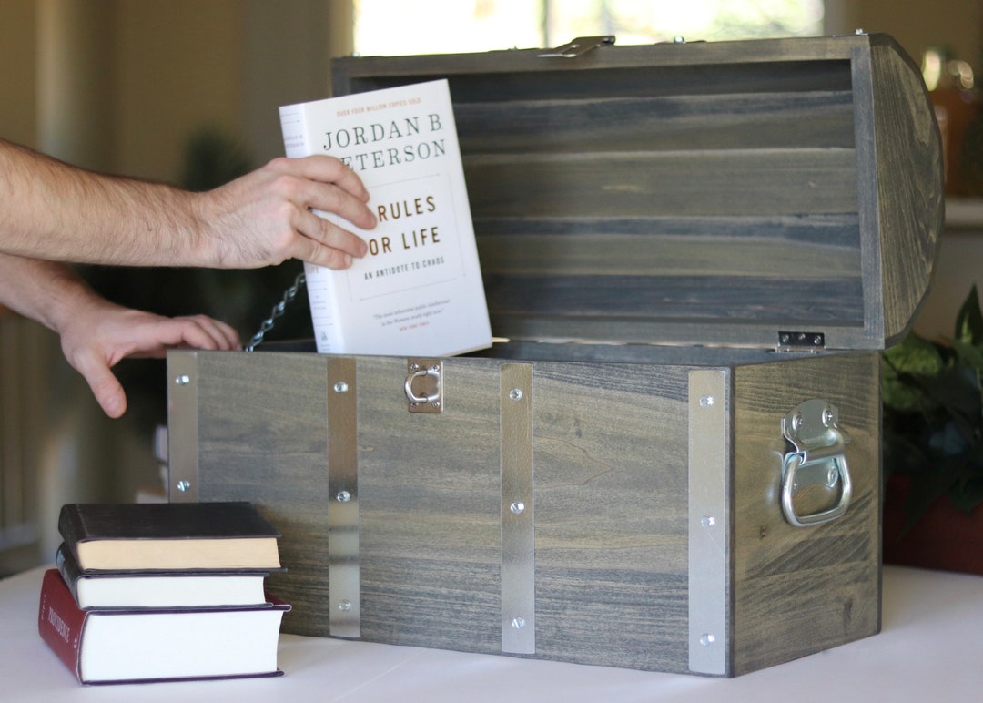 Extra Large Memory Box - Extra Large Antique Chest With Lock - Wedding ...