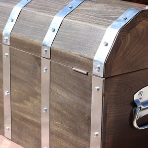 Lockable Wooden Treasure Chest: Large Rustic Wedding Memory Box - Etsy