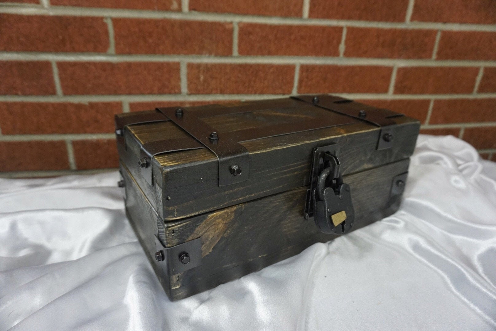 Personalized Treasure Box with Padlock And Skeleton Key / | Etsy