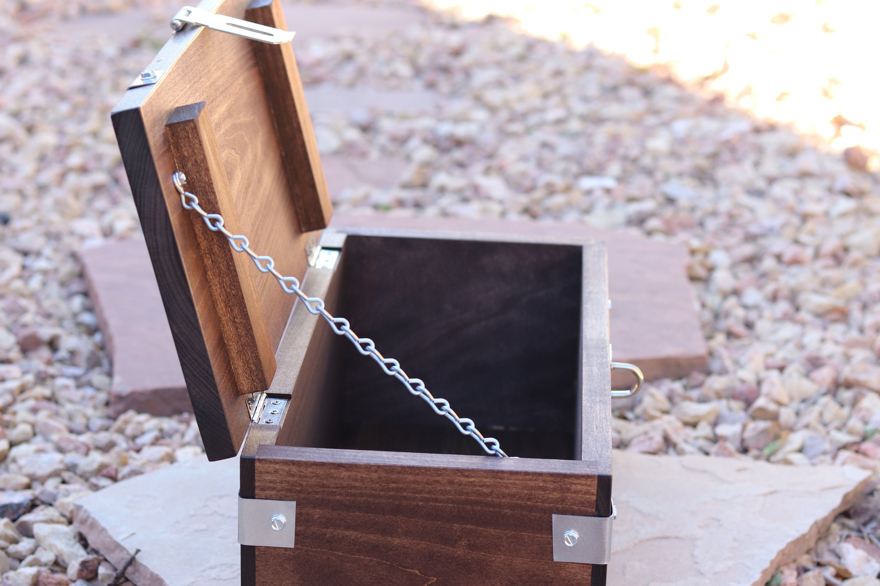 Wooden Keepsak Chest With Lock and Key Wooden Lockable | Etsy