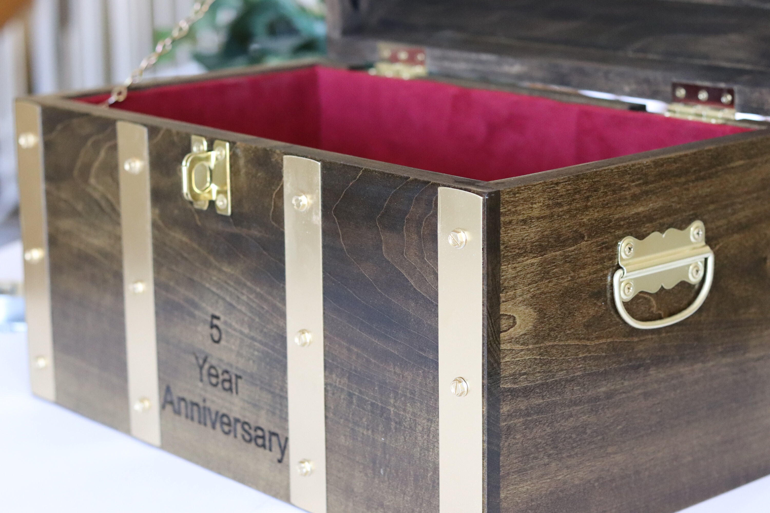 Large Wooden Box With Hinged Lid Family Heirloom Memory Box - Etsy