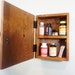 Rustic Medicine Cabinet for First Aid Product Storage / Recessed ...
