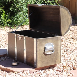 Lockable Wooden Treasure Chest: Large Rustic Wedding Memory Box - Etsy