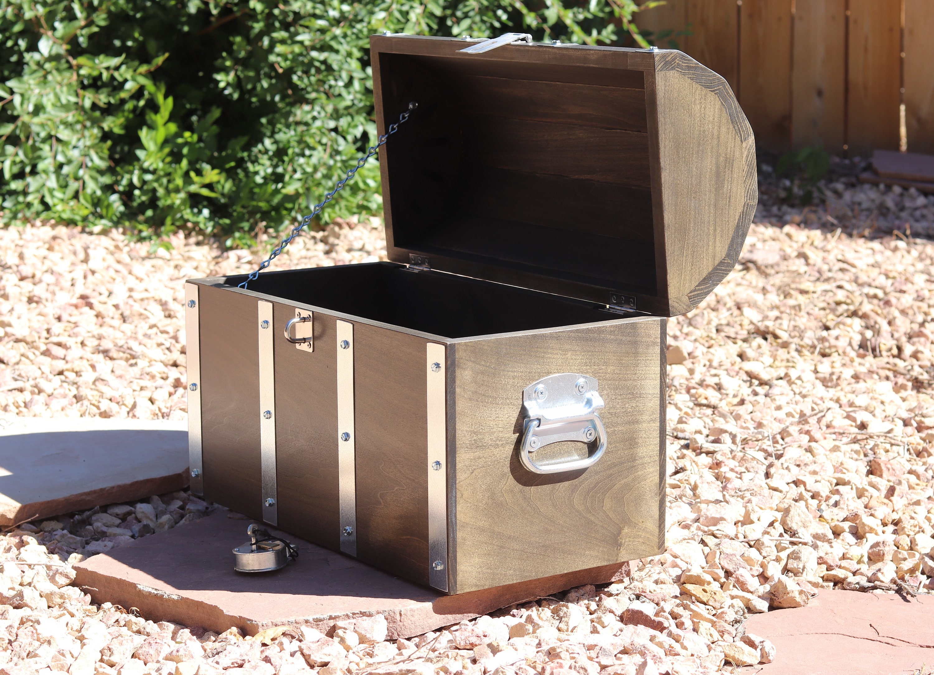 Lockable Large Pirate Treasure Wooden Chest Extra Large Antique Chest ...