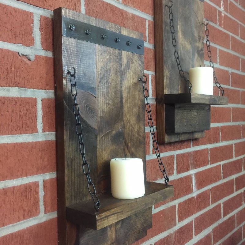 Rustic Sconces - Etsy