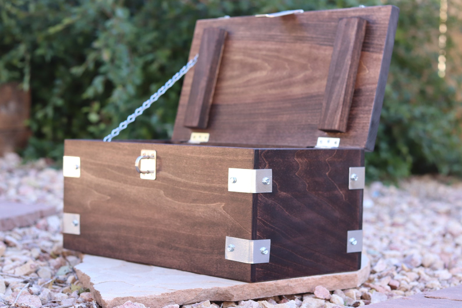 Wooden Keepsak Chest With Lock and Key Wooden Lockable - Etsy