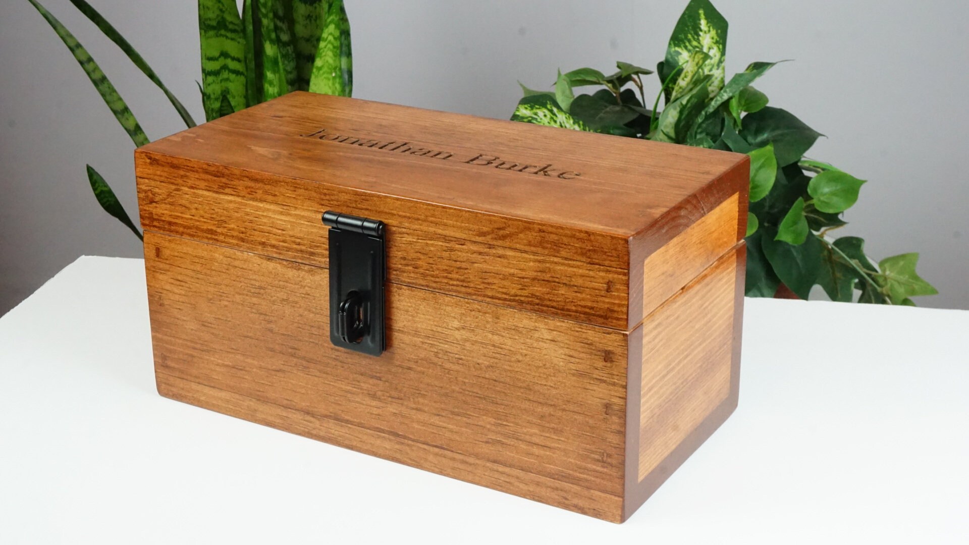 Personalized Laser Engraved Wooden Treasure Chest 14x7x6 chest with ...