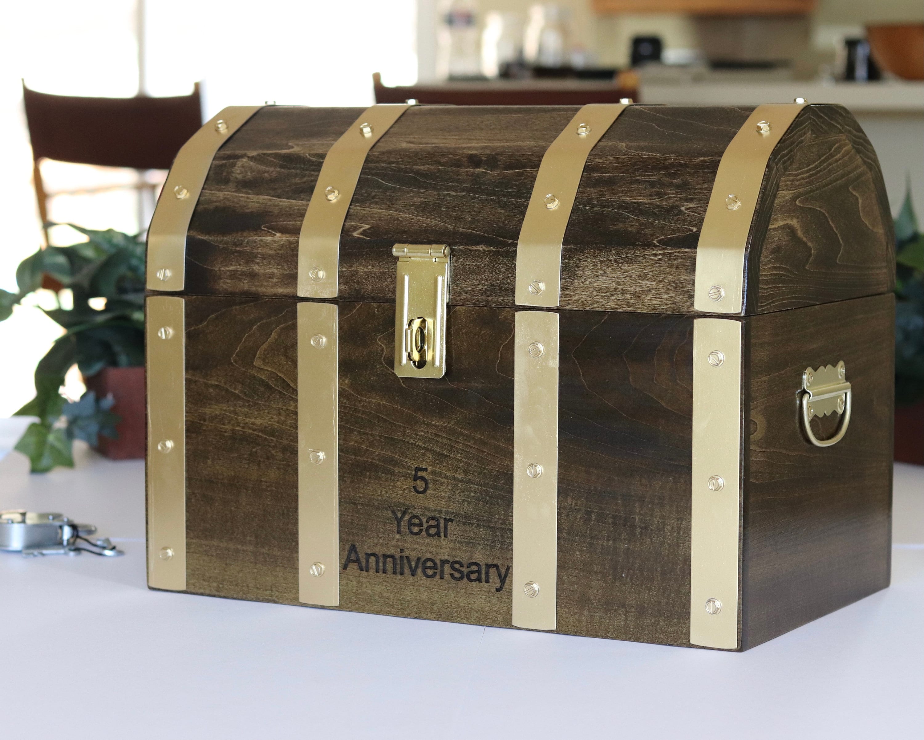 Large Wooden Box With Hinged Lid Family Heirloom Memory Box - Etsy