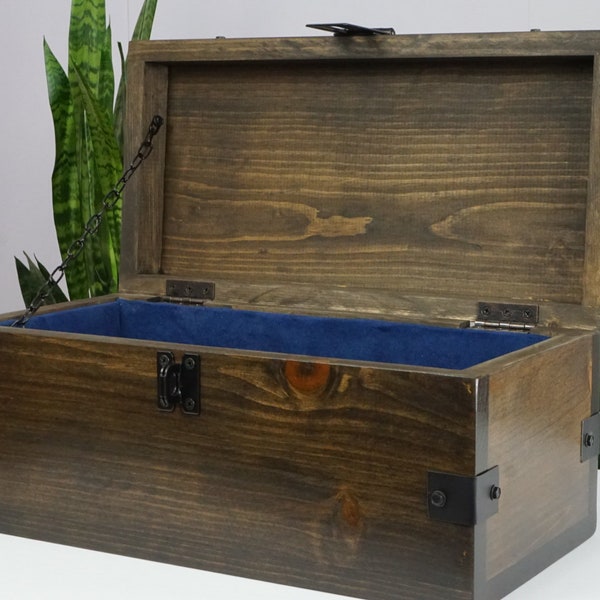 Wooden Treasure Chest - Etsy