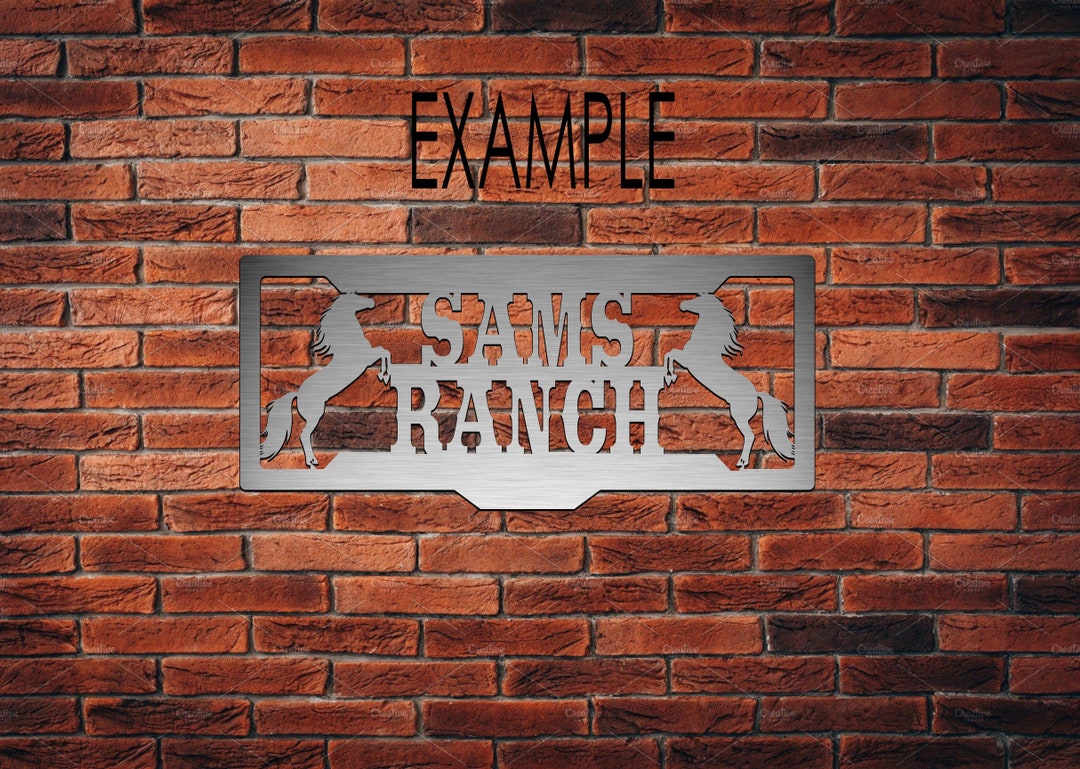 Horse Ranch Sign DXF-SVG - Etsy