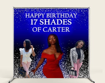 Prom Navy Silver Diamonds Backdrop Prom Elegant Backdrop - Etsy