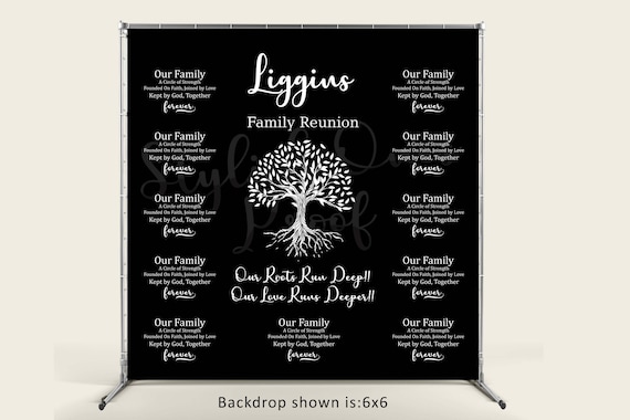 Personalized Family Reunion backdrop with Tree of Life by Stylish Ones ...