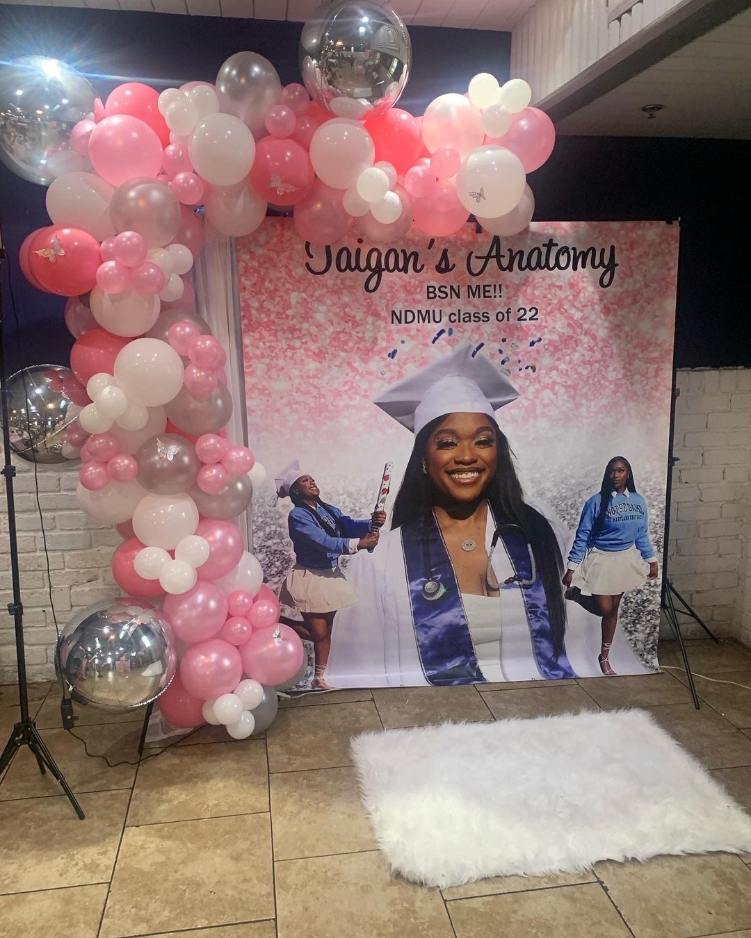 Custom Photo Backdrop Graduation Backdrop With Photo Sweet - Etsy