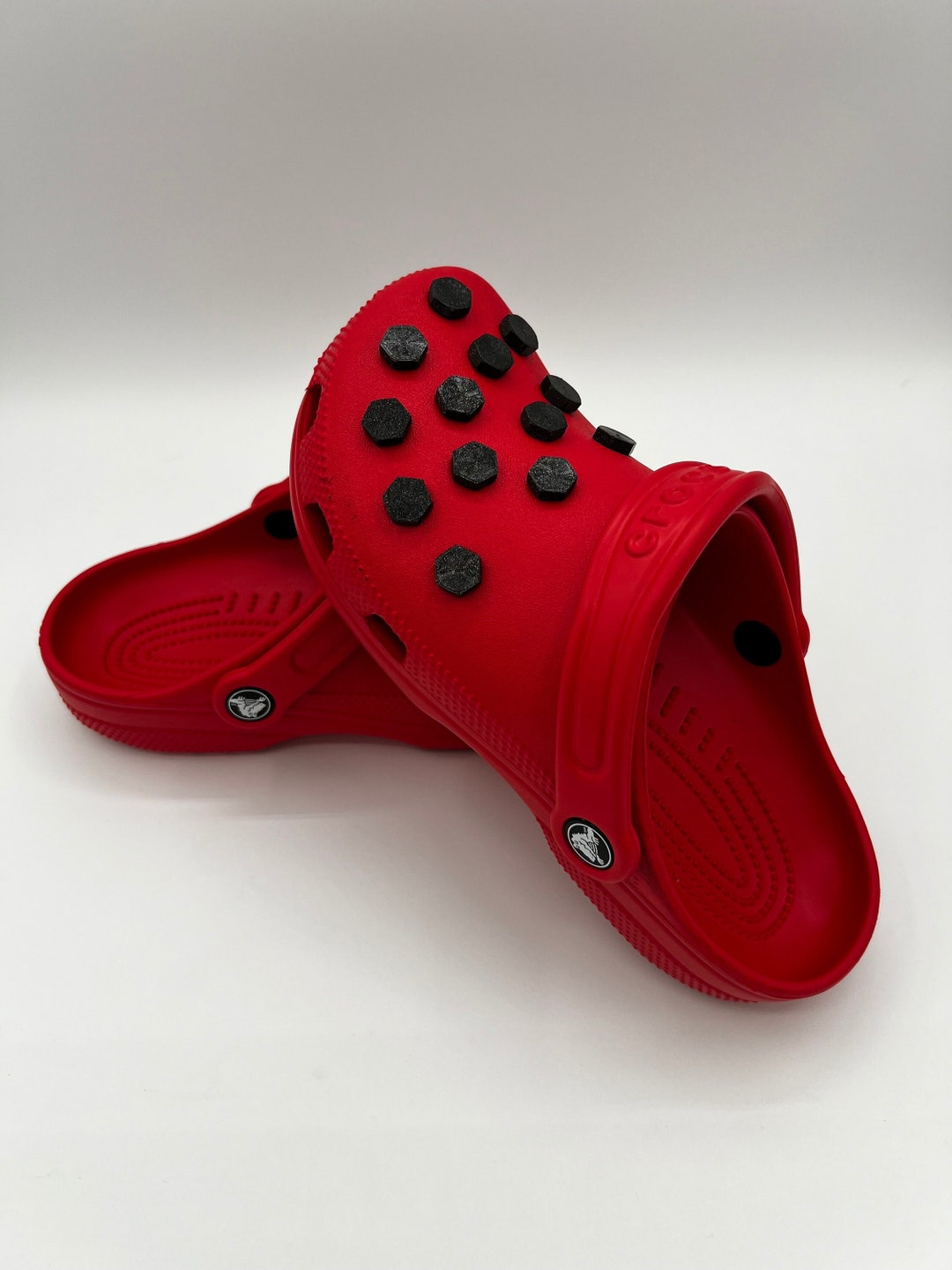 3D Printed Hex Bolt Studded Croc Shoe Charms Stylish Shoe Accessories ...