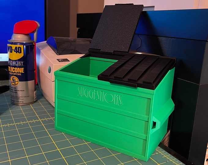3d-printed Mini Desktop Dumpster: Stylish Organizer for Office Clutter ...