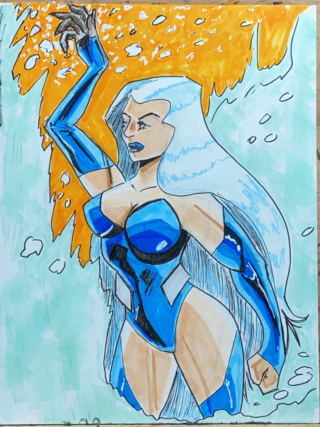 Rob Liefeld’s Riptide 9”x12” Original. - Etsy