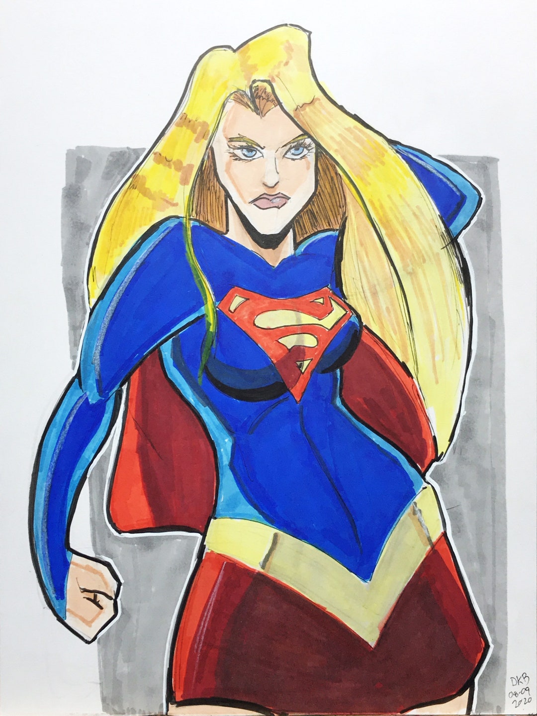 Supergirl 9x12 Original. - Etsy