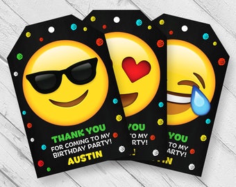 Emoji Thank You Card | Etsy