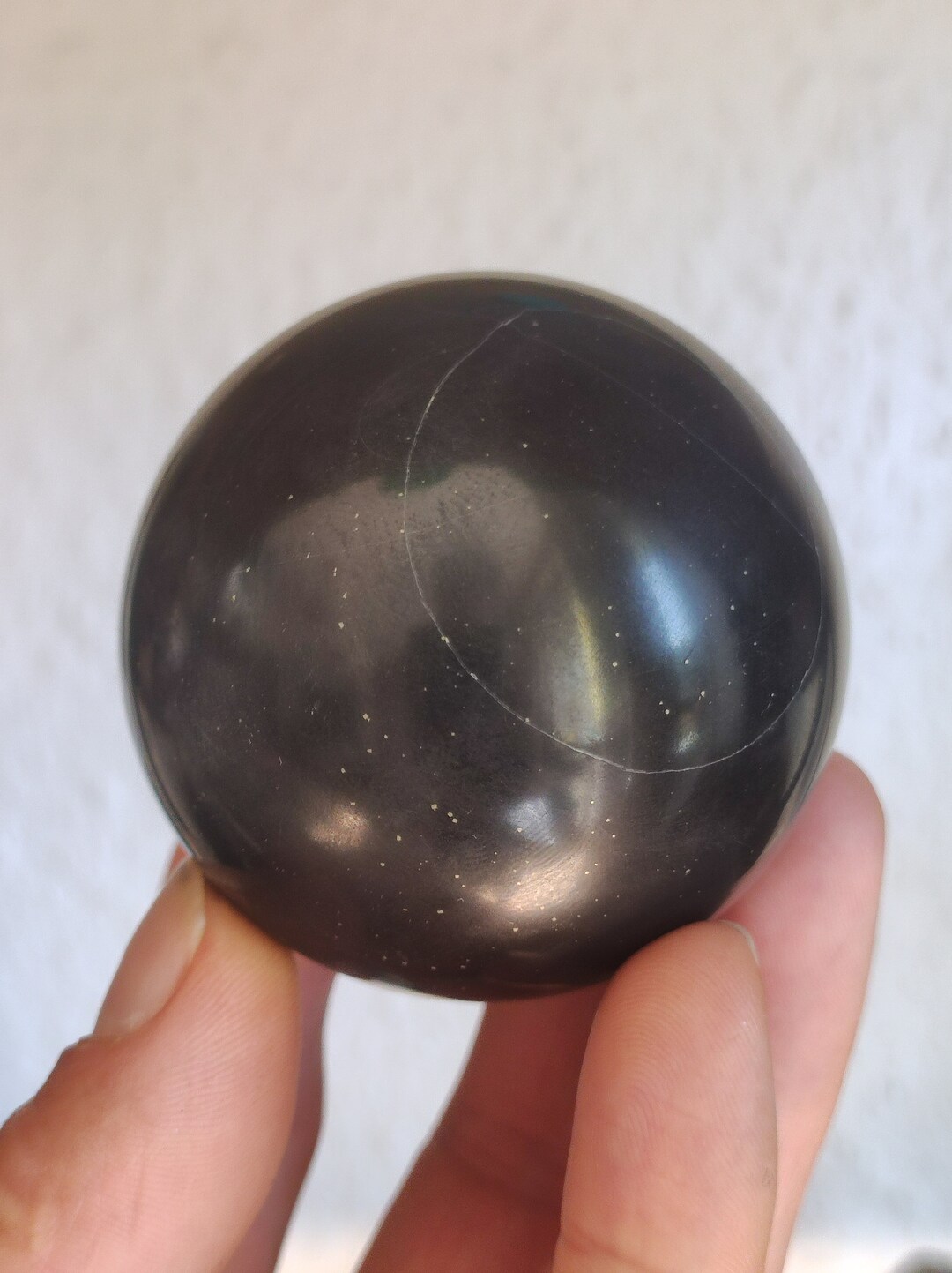 Midnight Lemurian Jade Black Jade Magical Gemstone Ball Massage ...