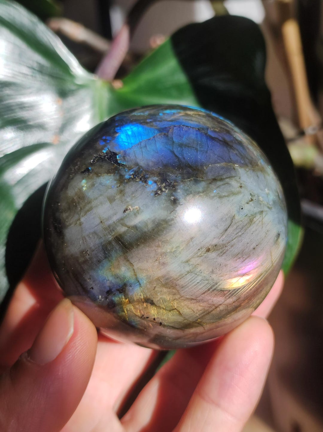 Labradorite - Gemstone Ball Decoration Sphere Massage Crystal Play Ball ...