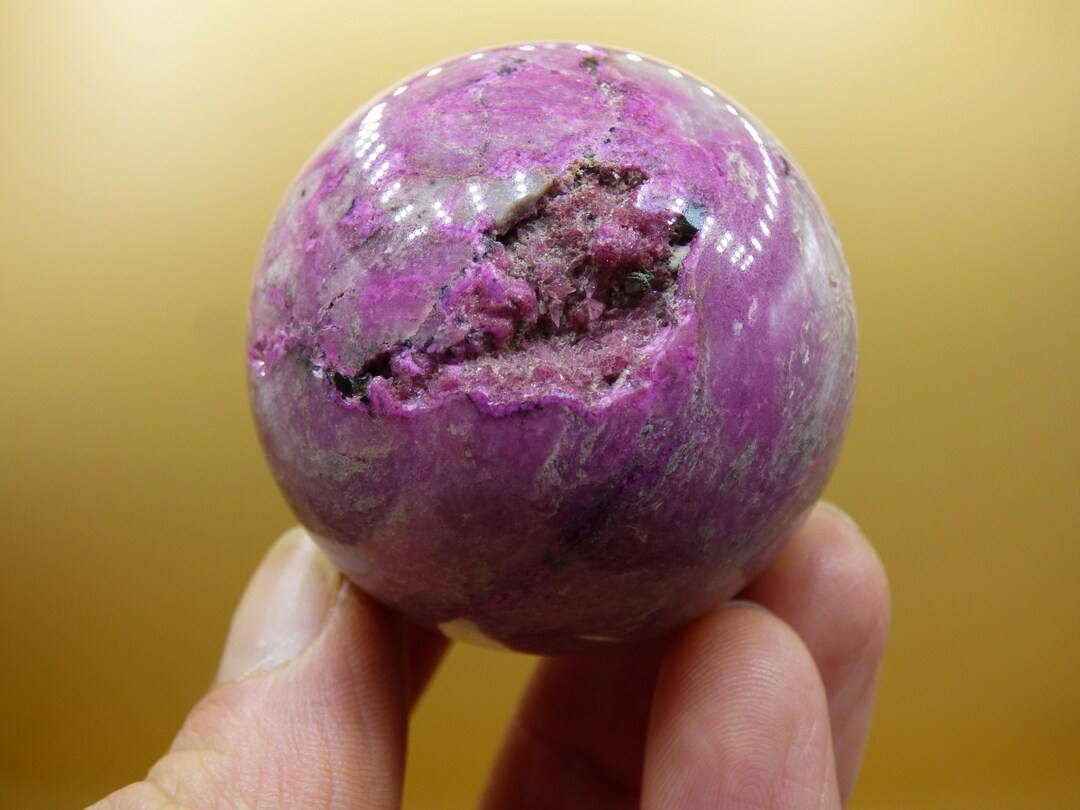 Cobalt Calcite Sphere *rarity* Pink Crystal Gemstone Decoration Home ...