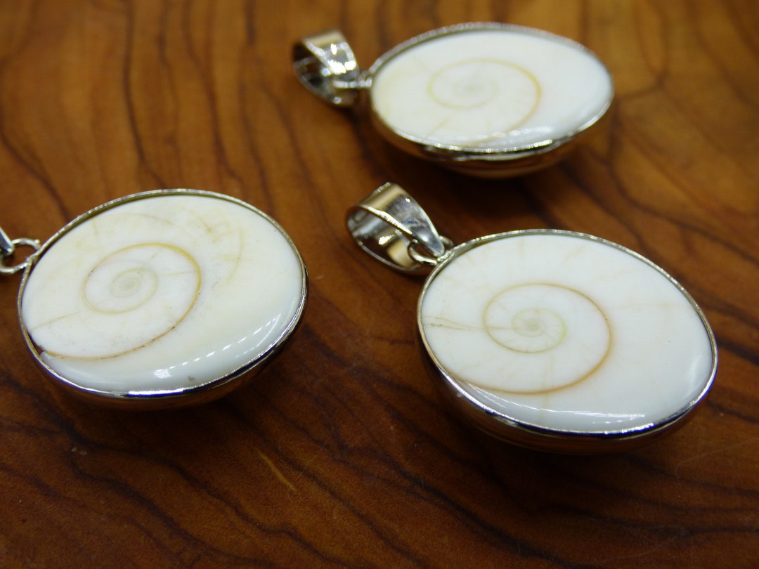 Shiva Eye / Operculum Necklace HIPPIE GOA boho ethno nature healing ...