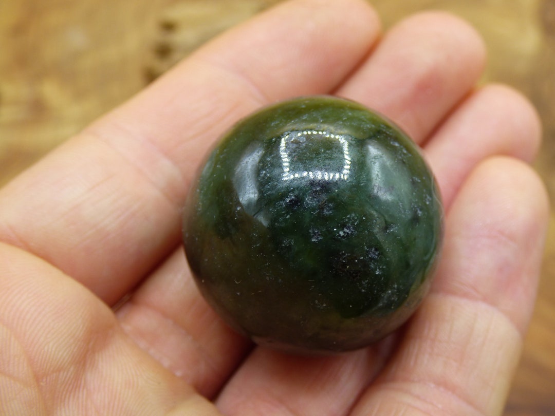 Nephrite Jade Magic Gemstone Ball Massage & Decoration Sphere Crystal ...
