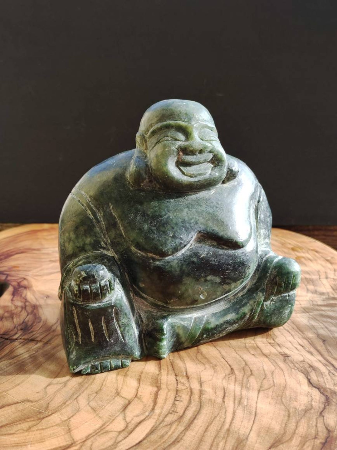 XXL Buddha ~ Jade (burma) Monk Meditation Figure ~ Magical Gemstone ...