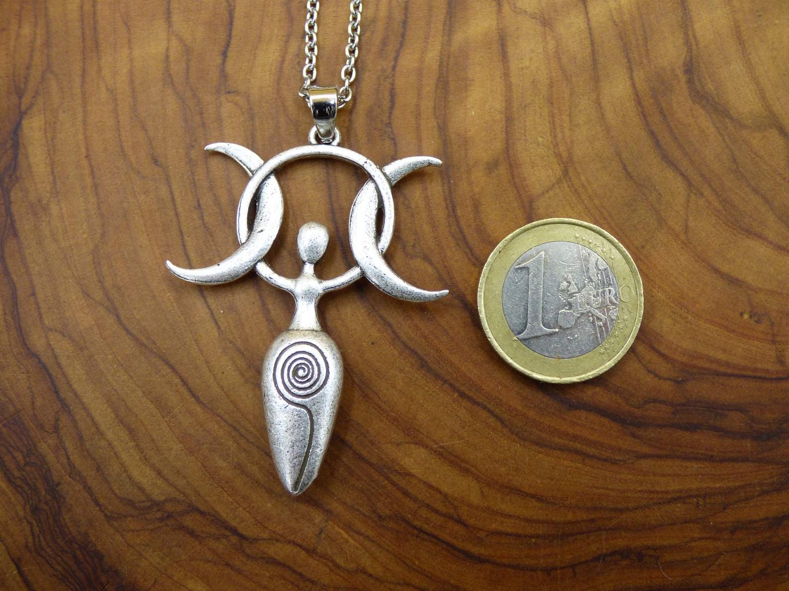 Moon Goddess Spiral Pendant Necklace ~ Women's Cycle Protection ...