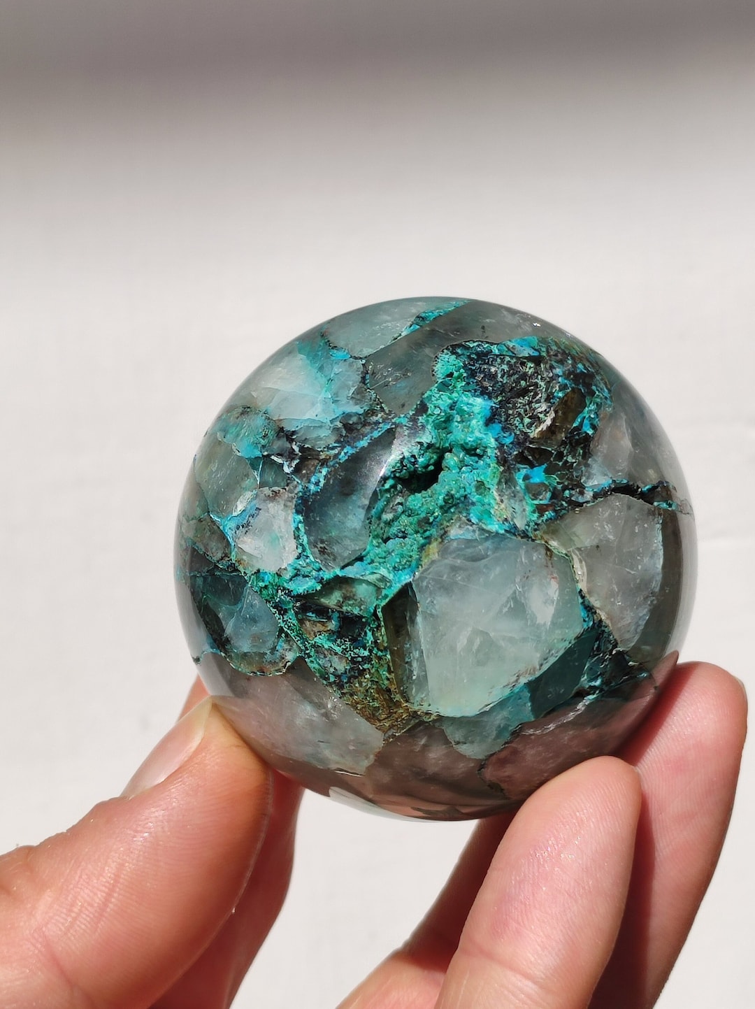 Quantum Quattro AAA Sphere Magic Gemstone Ball Massage & Deco Crystal ...