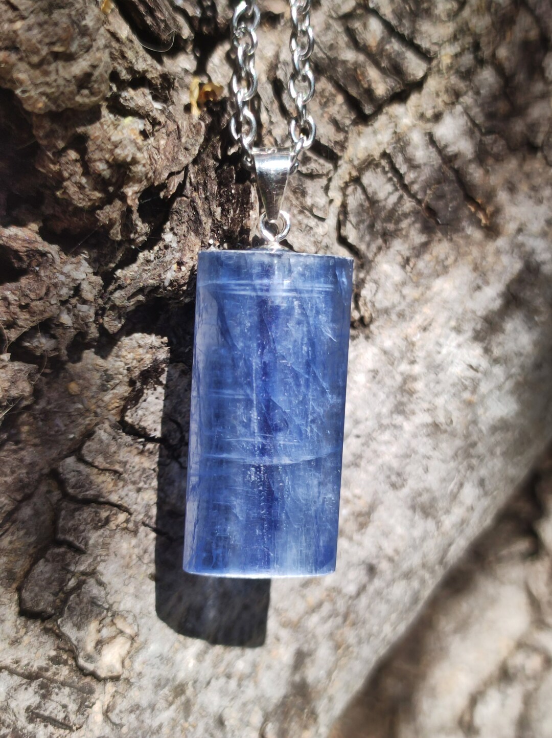 Cyanite / Disthene AAA 925 Silver Gemstone Necklace Natural Healing ...