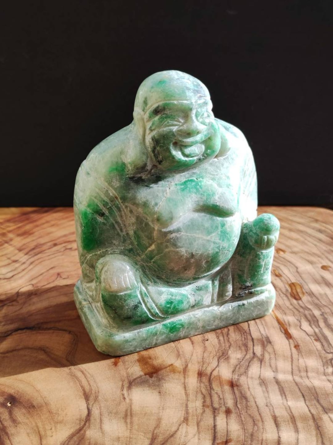 XXL Buddha ~ Jade (burma) Monk Meditation Figure ~ Magical Gemstone ...
